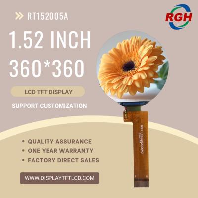 China 1.52" 360×360 Transmissive TFT LCD Display, High Brightness, All View, ST77916 Driver for sale