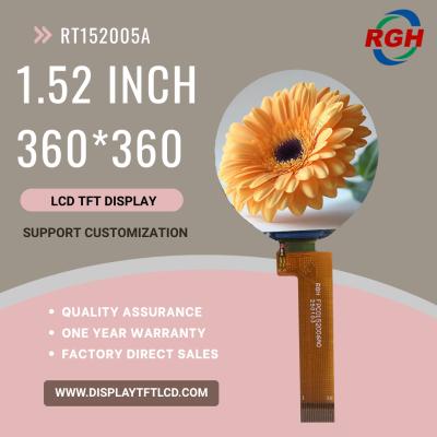 China 1.52" 360×360 Transmissive TFT LCD Display Module With ST77916 Driver , 580 Cd/M² for sale