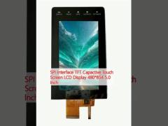 SPI Interface TFT Capactive Touch Screen LCD Display 480*854 5.0 Inch