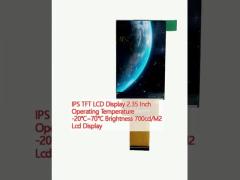 Display LCD IPS TFT da 2,35 pollici Temperatura di funzionamento -20°C~70°C Luminosità 700cd/M2 Display LCD