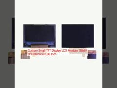Modulo LCD de Display TFT Pequeno Personalizado 128x64 SPI Interface 0,96 polegadas