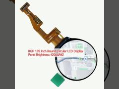 RGH 1,09 polegadas Painel de exibição LCD redondo circular Brilho 420cd/M2
