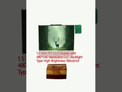1Display LCD TFT de 0,5 polegadas com 480*240 Resolução Tipo de luz de fundo LED Alto brilho 160cd/m2