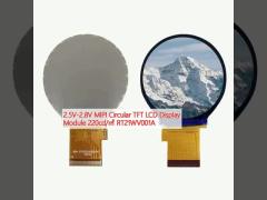 2.5V-2.8V MIPI Módulo LCD TFT circular 220cd/m2 RT21WV001A