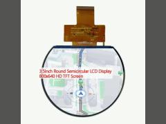 3Ecrã LCD semicircular redondo de 0, 5 polegadas 800x640 HD TFT