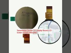 Display TFT circular transmissor Display LCD redondo 1,6 polegadas 360cd/M2