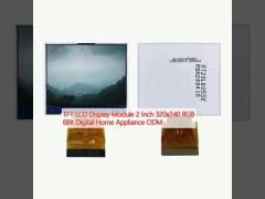 Módulo de exibição TFT LCD 2 polegadas 320x240 RGB 6Bit Digital Home Appliance ODM
