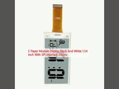 E Modulo de Papel Display Preto e Branco 1,54 polegadas Com Interface SPI 24 pin