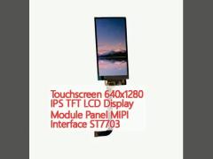 Ecrã de toque 640x1280 IPS TFT LCD Display Module Panel Interface MIPI ST7703