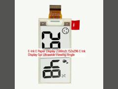 E-Ink E Paper Display 2.66Inch 152x296 E Ink Display Spi Ângulo de visão ultra largo