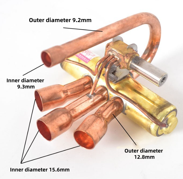 4-Way Reversing Valve with Coil - Technical Diagram