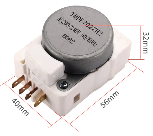 Plastic Defrost Timer product image with connection terminals