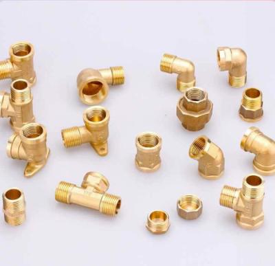 China Brass Push Fit Elbow Connector for PEX and Copper Pipes for sale