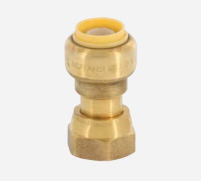 Cina Connettore a T diritto filettato femmina a innesto rapido in ottone per tubi PEX in vendita