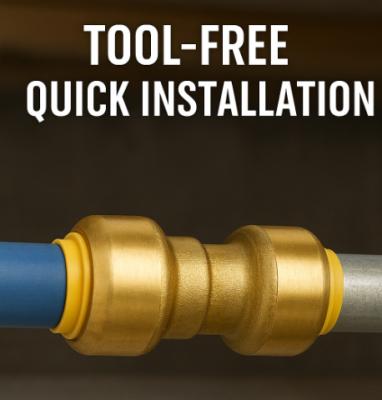 China Brass Push-Fit Reduced Coupling Connector for PEX Pipes for sale