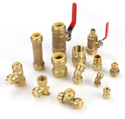 China Hailiang Quick Connect Brass Pipe Coupler – Push Fit Plumbing Fitting for Water Pipes for sale