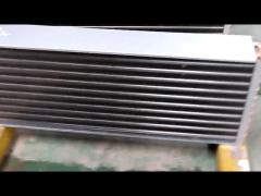 Copper Tube Aluminum Fin Condenser 50mm Tube HVAC Heat Exchanger