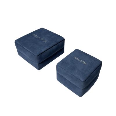 Cina Scatole di imballaggio per gioielli di lusso blu pallido Confezione regalo per orecchini con braccialetti decorativi in vendita