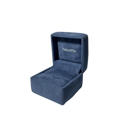 Cina Scatole di imballaggio per gioielli di lusso blu pallido Confezione regalo per orecchini con braccialetti decorativi in vendita