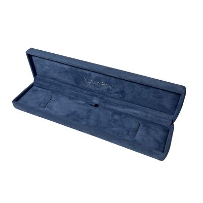 Cina Scatole di imballaggio per gioielli di lusso blu pallido Confezione regalo per orecchini con braccialetti decorativi in vendita