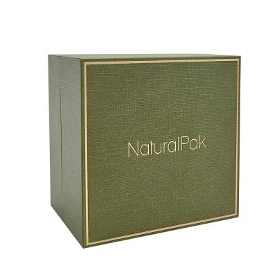 Cina Velvet Luxury Watch Packaging Box With Gold Frame in vendita