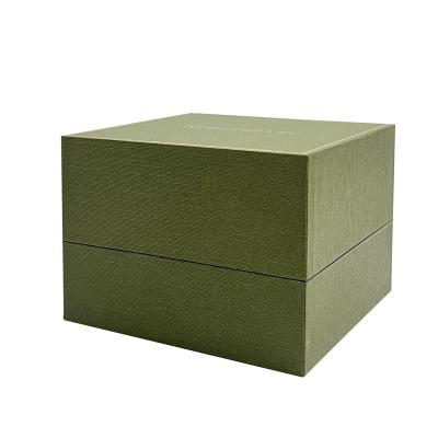 Cina Velvet Luxury Watch Packaging Box With Gold Frame in vendita