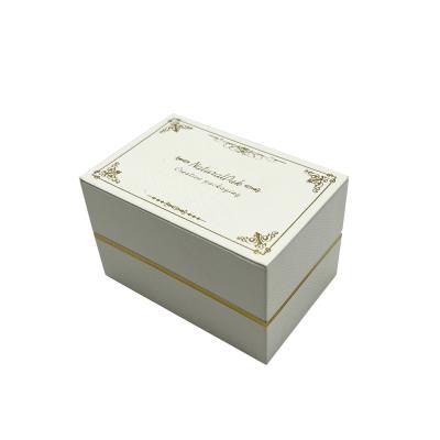 Cina Rose Gold Pattern Jewelry Packaging Box Wrapped By White Special Paper in vendita