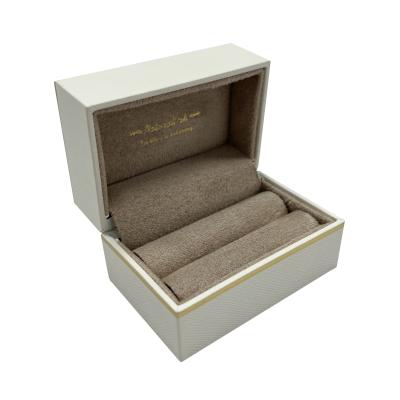 Cina Rose Gold Pattern Jewelry Packaging Box Wrapped By White Special Paper in vendita