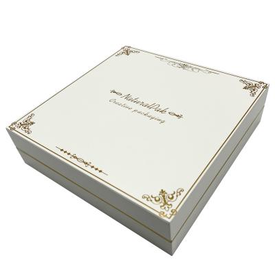Cina Rose Gold Pattern Jewelry Packaging Box Wrapped By White Special Paper in vendita