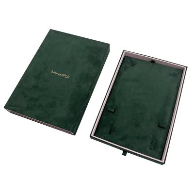 Cina 2C Suede Drawer Jewelry Box Packaging For Ring Earring Pendant Bangle Bracelet in vendita