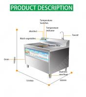 China Air Bubble Washer vegetable washing machine/fruit washer machine for sale