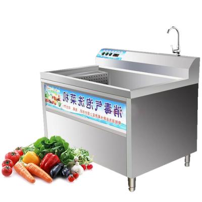 China Factory Price Bubble Strawberry Mango Salad Cleaning Drying Sorting Line Equipment Dryer Spinach Washing Machine for sale