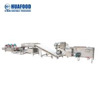 China Cleaning Vegetable And Fruit Washing Machine Processing Line High Efficiency for sale