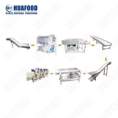 China Ozone Cleaning Of Tomatoes Cleaning Machine Pepper Chili Dry Cleaning Machine Strawberry Freezing Line for sale