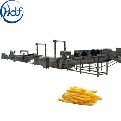 China Frozen French Fries Making Machine Potato Chips Machine Potato Chips Plant Cost Chips Production Line French Frise Vegetables CE for sale