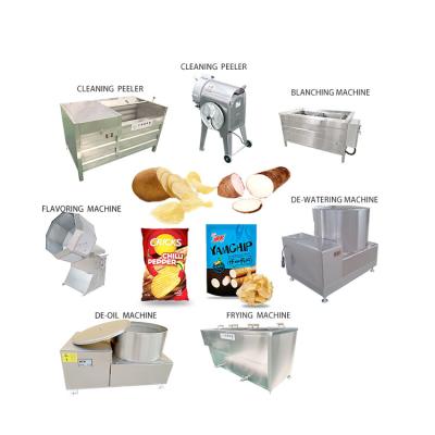 China Automatic French Fries Making Machine Project Small Scale French Fry Production Line Potato Flakes Production Line for sale