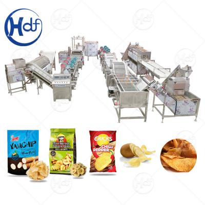 China Potato Chip Manufacturing Equipment French fries processing Semi-automatic Potato Chips Line for sale