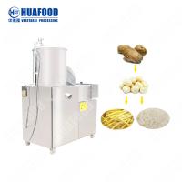 China Electrolysis Fully Automatic Potato Peeling Cutting Washing Machine for sale