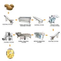 China Automatic Potato Processing Line 200 - 5000Kg Per Hour Capacity for sale