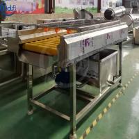 China Fruit and vegetable processing equipment/wool roller high pressure spray cleaning/brush cleaning machine parallel type for sale