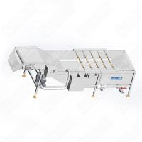China Multi-Function Cube Commercial Shock Absorber Potatoes Apple Washing Machine for sale
