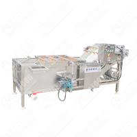 China Multifunctional Fully Automatic Restaurant Brush Type Grater Vegtable Washing Machine for sale