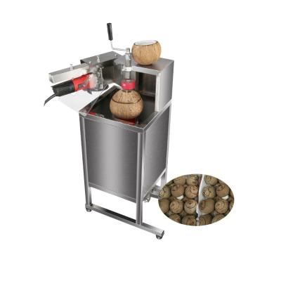 China Good use coconuts hard shell flat cutting machine/220v young coconut top cutting machine/old coconut lid cutter opener machine for sale