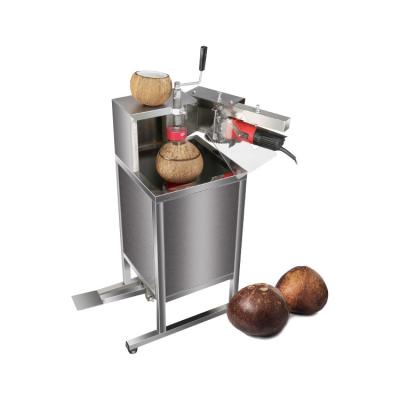 China Food Safe Coconut Shell Breaker Opener Tool Kit for Meat Removal with Hammer and Stainless Steel Scraper for sale