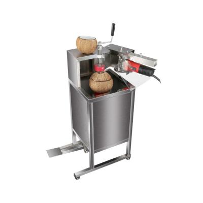 China Food Safe Coconut Shell Breaker Opener Tool Kit for Meat Removal with Hammer and Stainless Steel Scraper for sale