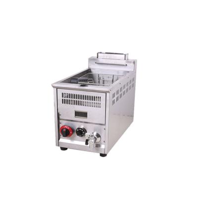 China Small Chips Automatic Fryer Machine Gas Deep Fryer LPG With Thermostat for sale
