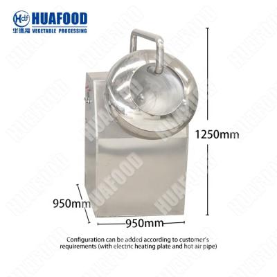 China Mini flavor coating machine sugar pill processing almond sugar coating machine for sale