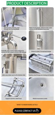 China 30L 100L 200L 300L milk pasteurizer machine home milk pasteurization machine for sale