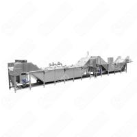 China Central kitchen solutions automatic IQF cabbage sweet corn wash blanch line fruit vegetable processing machine for sale