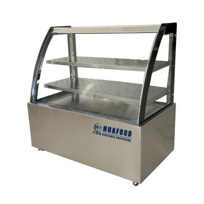 China commercial hot sale warm showcase cake pizza food show display cases for sale